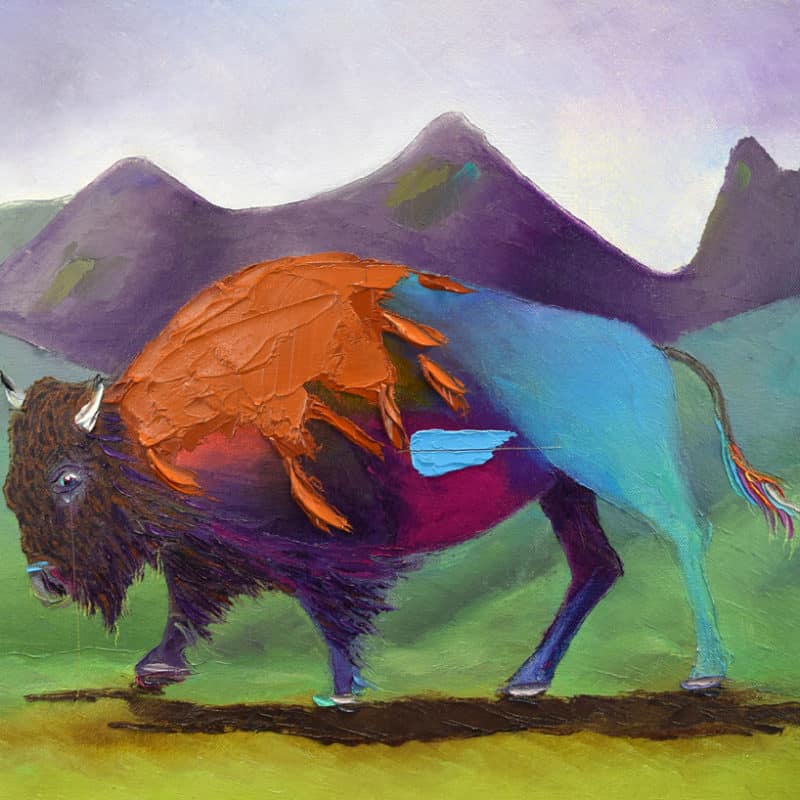 Tatanka-The Spirit of the land - Arturo García Fine Art