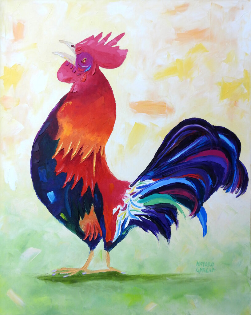 El Gallo Cantor - Arturo García Fine Art